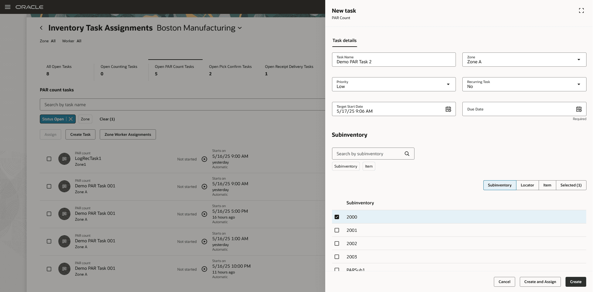 Oracle ERP Update 25C: Inventory Managment
