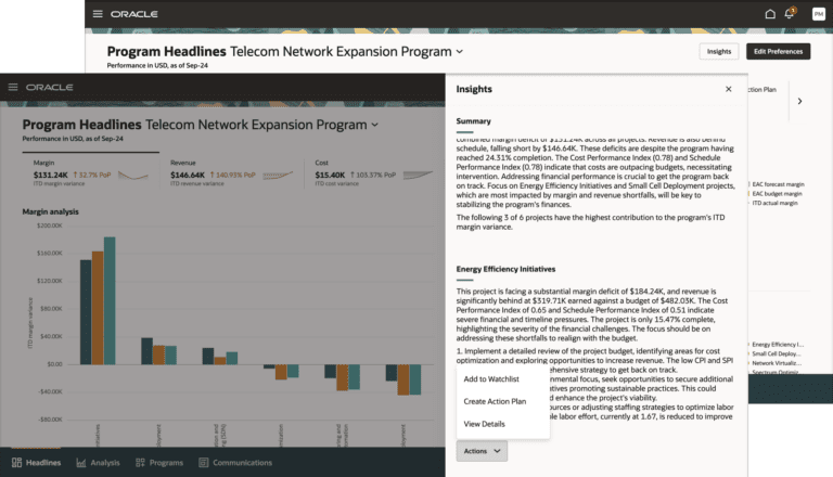 Oracle ERP Update 25A: Project Management