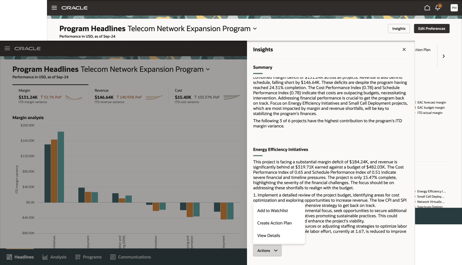 Oracle ERP Update 25A: Project Management