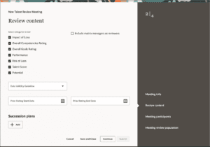Oracle HCM Update 24B: Talent Management
