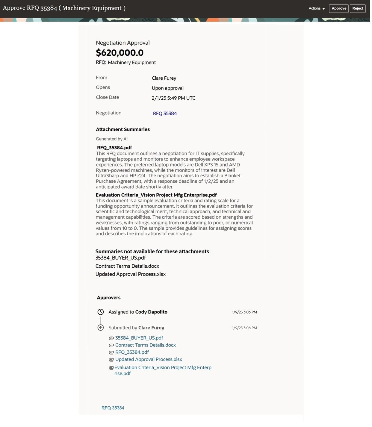 Oracle ERP Updates 25B: Procurement