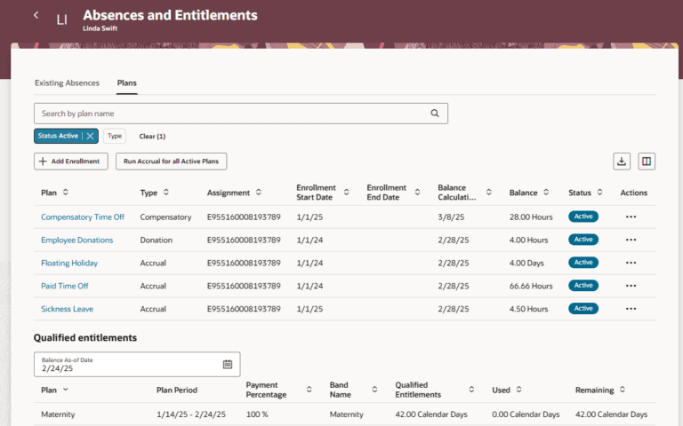 Oracle HCM Update 25B: Absence Management Oracle HCM Update 25B: Absence Management