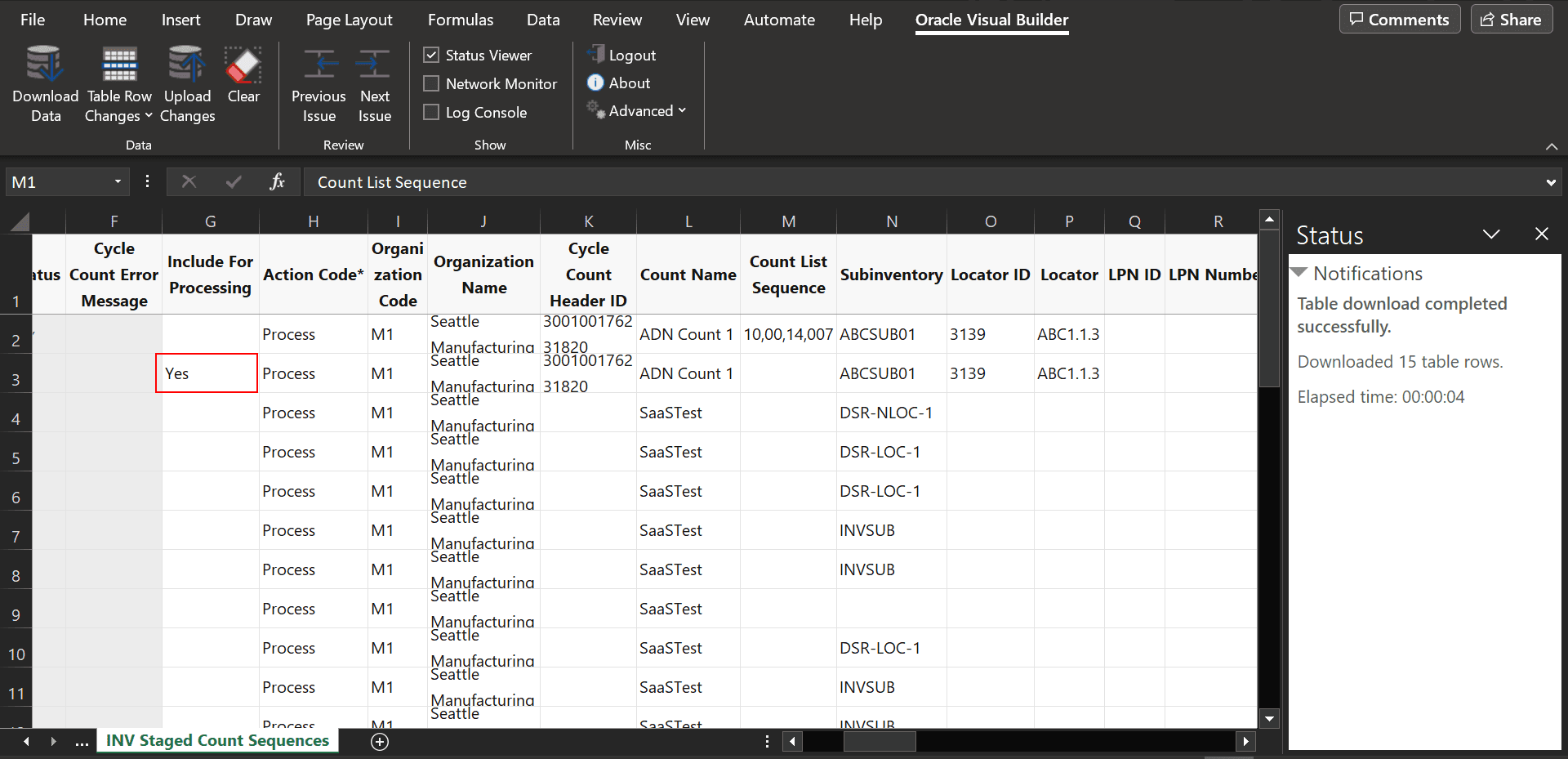 Oracle ERP Update 25C: Inventory Managment