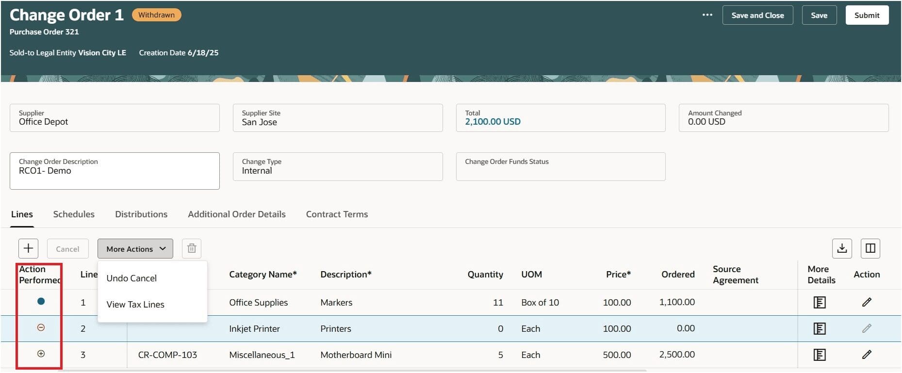 Oracle ERP Update 25D: Self-Service Procurement