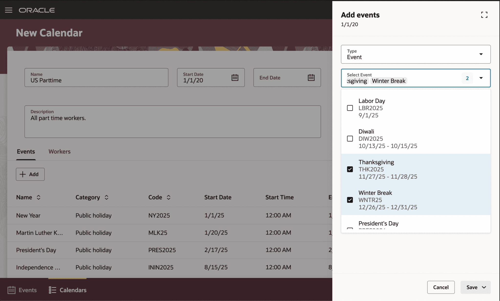 Oracle HCM Update 25D: Time & Labor