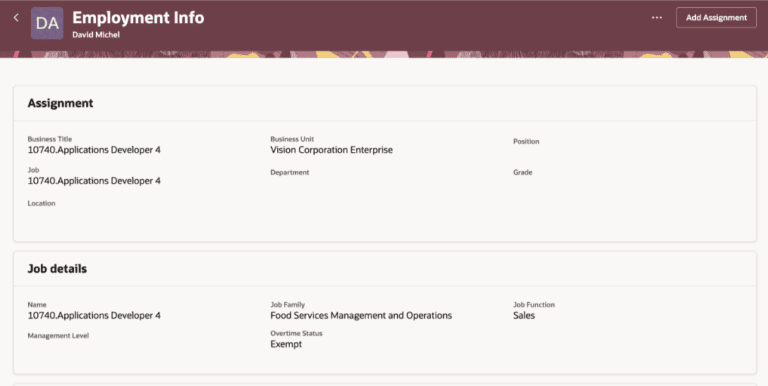 Oracle HCM Human Resources Cloud 26A